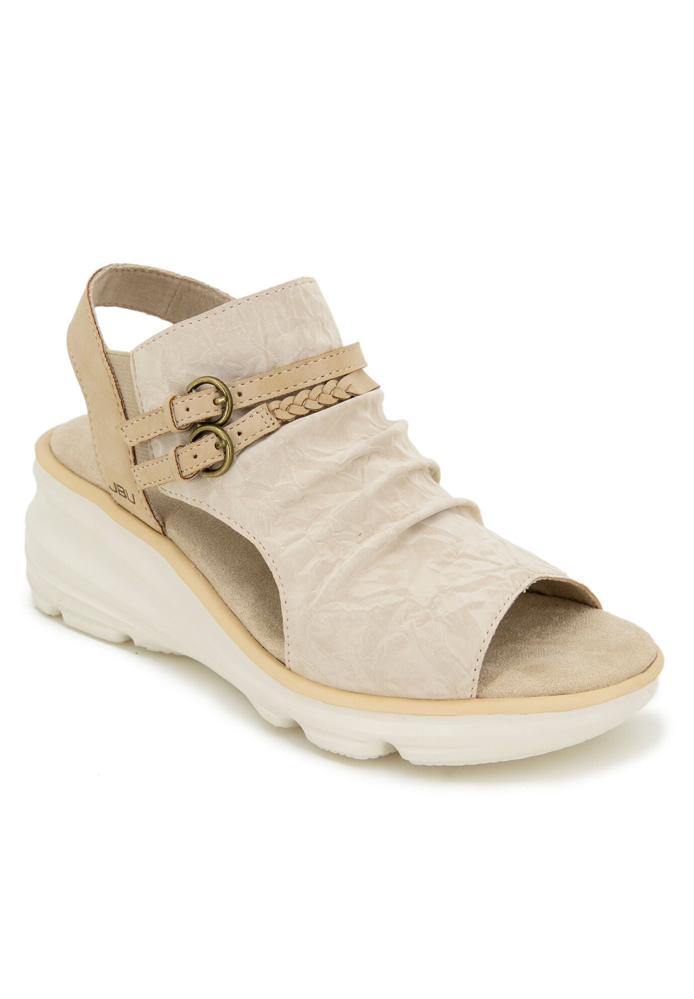 Orlando Sandal - Ruching Detail and Buckle Straps, 4429451 | Woman Within