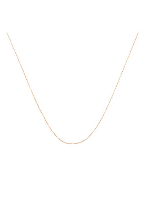 Solid Rose Gold Rope Chain Necklace Unisex Chain 20" | Woman Within