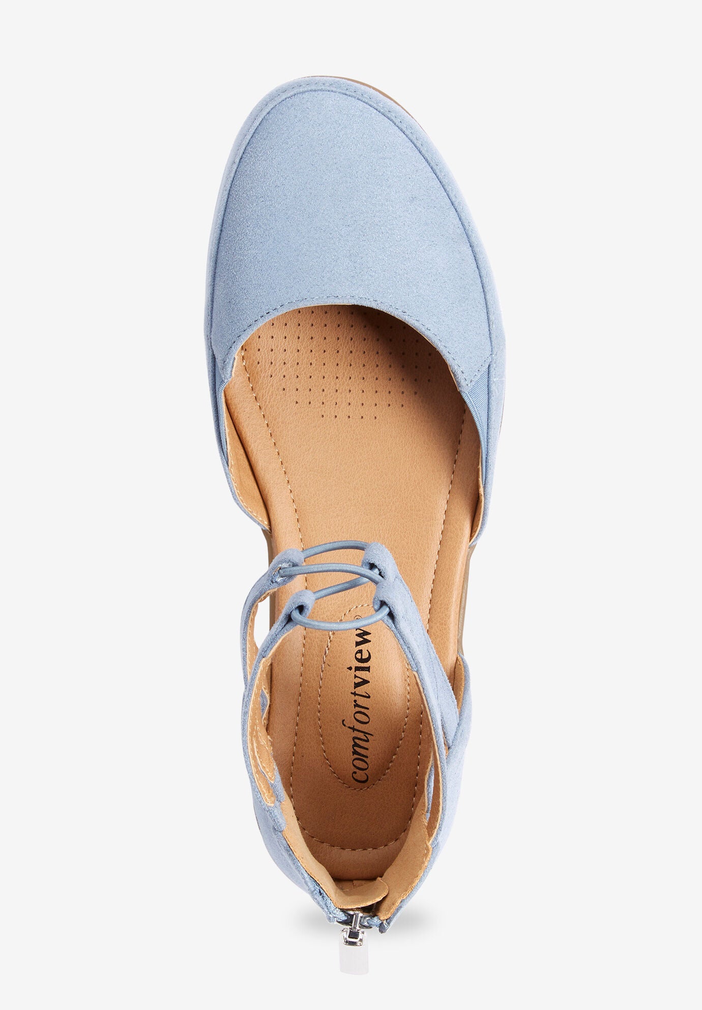 Chic Marlowe Flat by Comfortview - Cushioned Footbed, Chambray | Woman ...