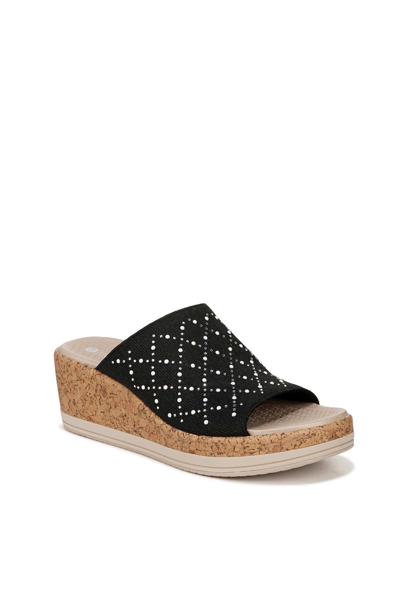 Rhinestone Royal Wedge Sandal – Lightweight Comfort, 4505238 | Woman Within