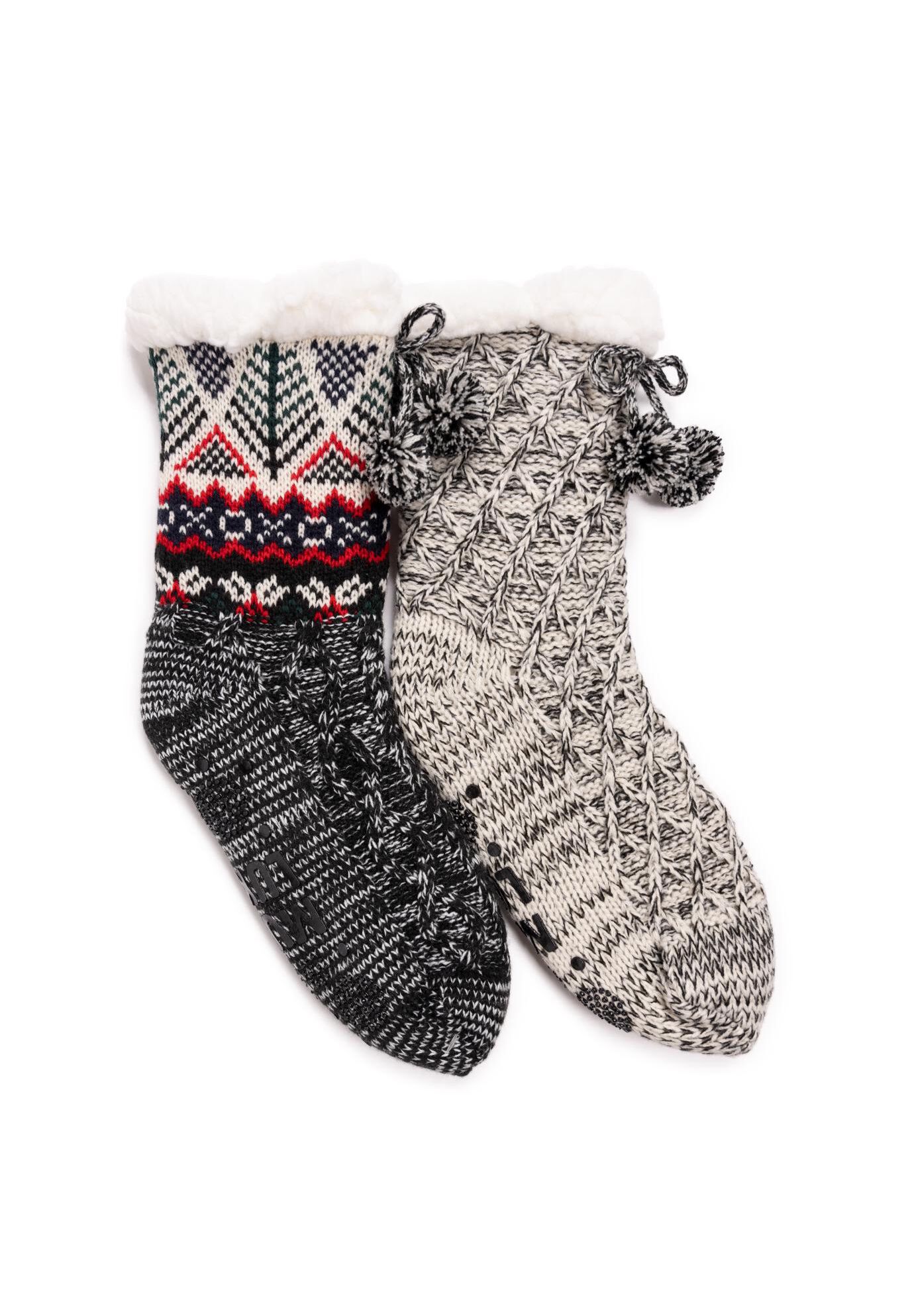 2 Pair Pack Tall Cabin Socks | Woman Within