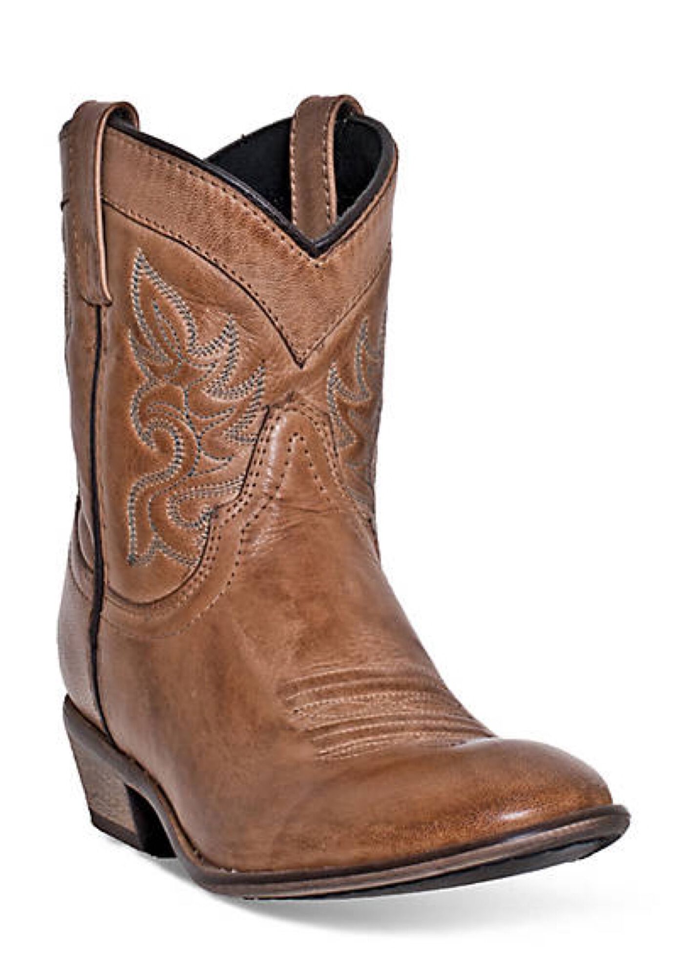 Leather Willie Boots - Full-Grain, Embroidered, 4379218 | Woman Within