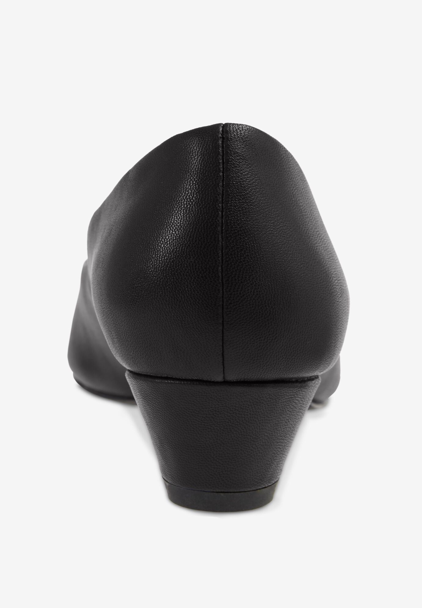 Block Heel Pumps - The Vida Slip On, Black | Woman Within