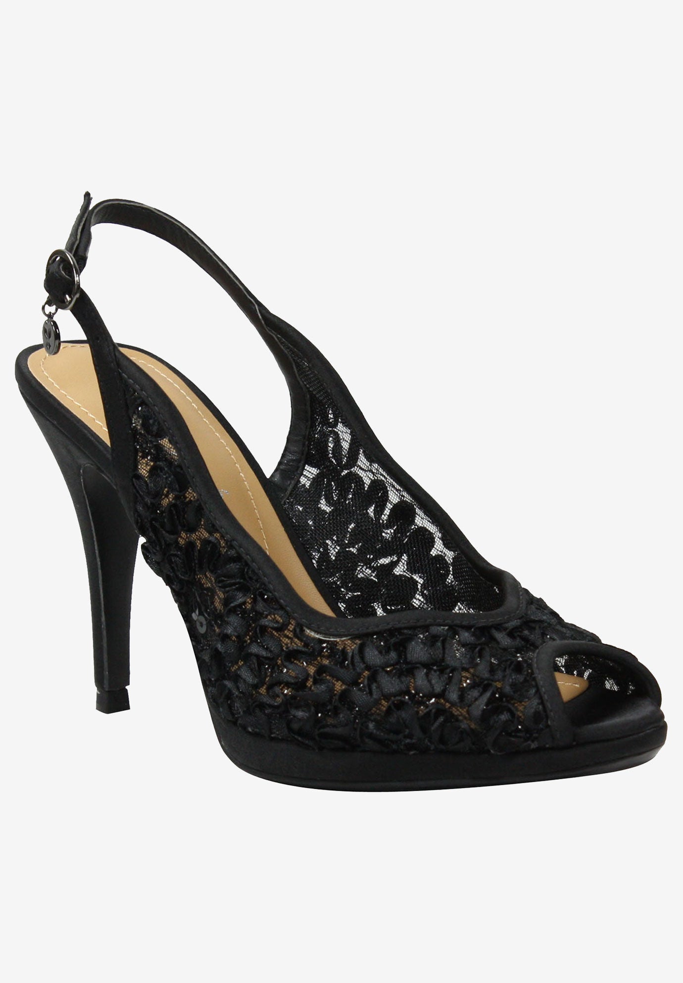 Peep Toe Stilettos | Dariana Slingback Pump | Woman Within