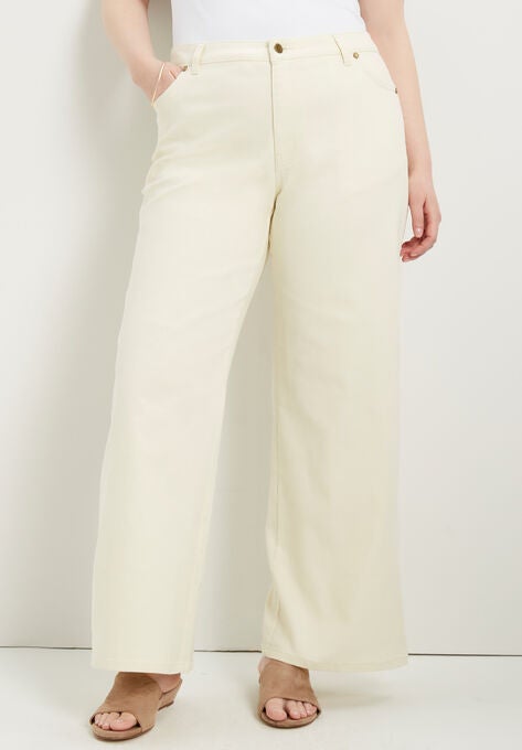 June Fit Wide-Leg Jeans | Woman Within