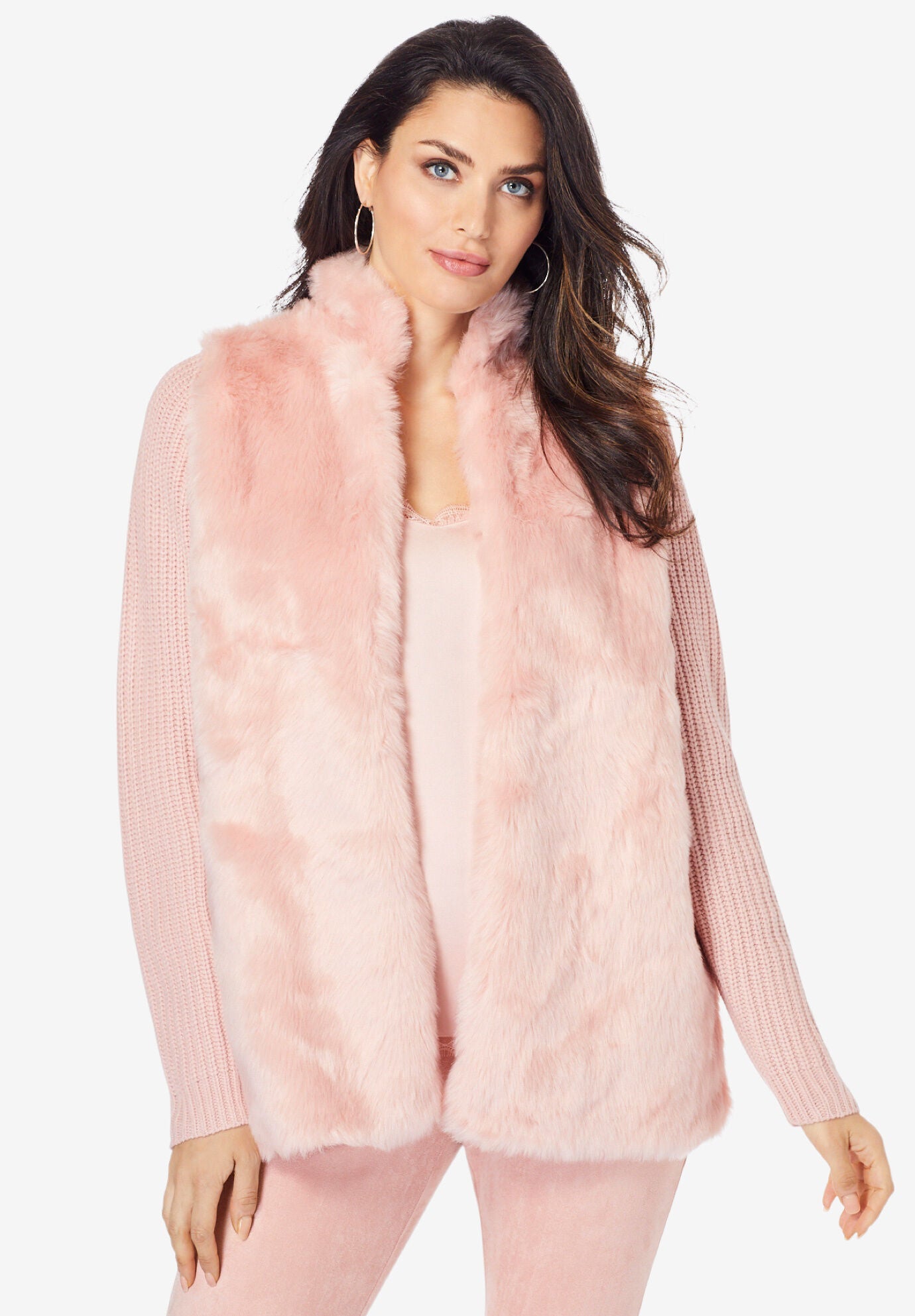 Faux Fur Cardigan Sweater | Woman Within