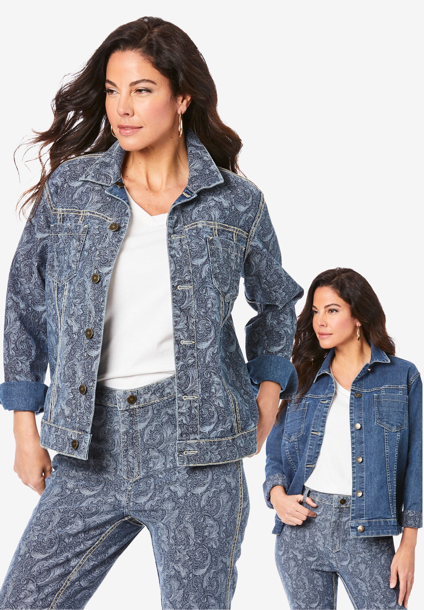 Reversible Stretch Denim Jacket | Woman Within