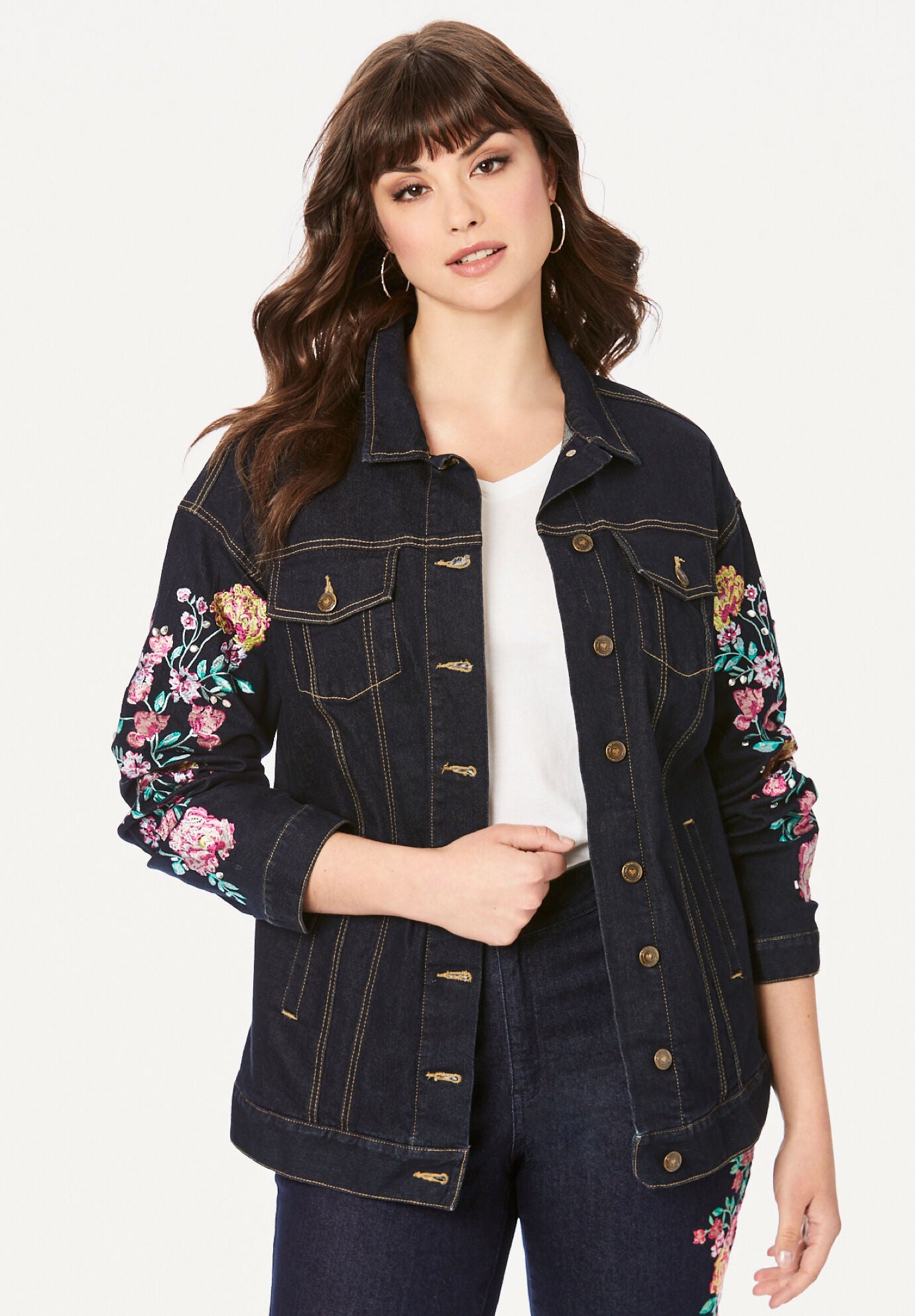 Embellished Boyfriend Jacket | Woman Within