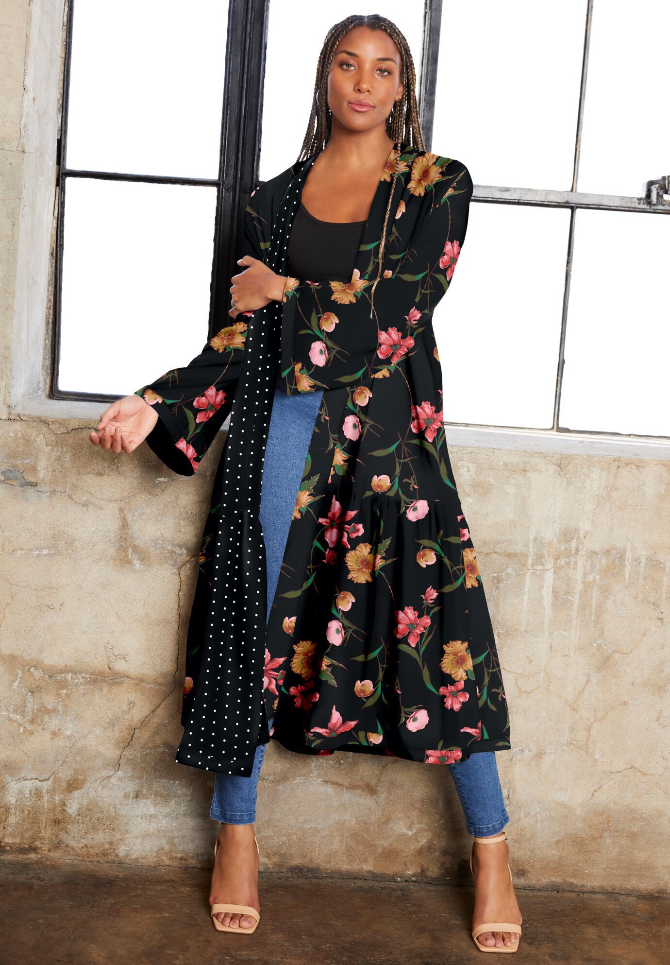 Reversible Duster with Statement Prints - Versatile Style, Natural ...