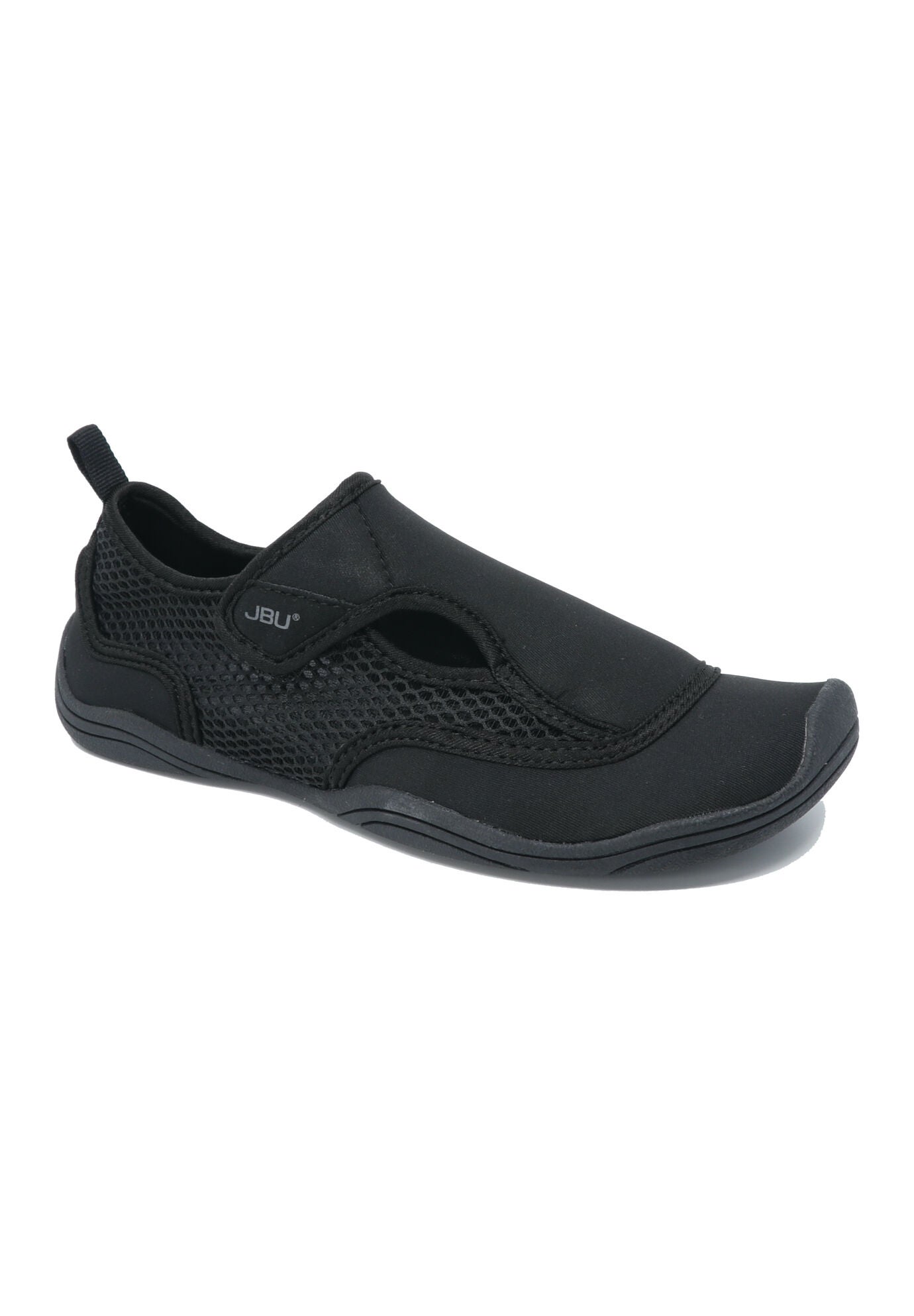 Arlene Water Ready Lightweight Mesh Shoes, Black Grey | Woman Within