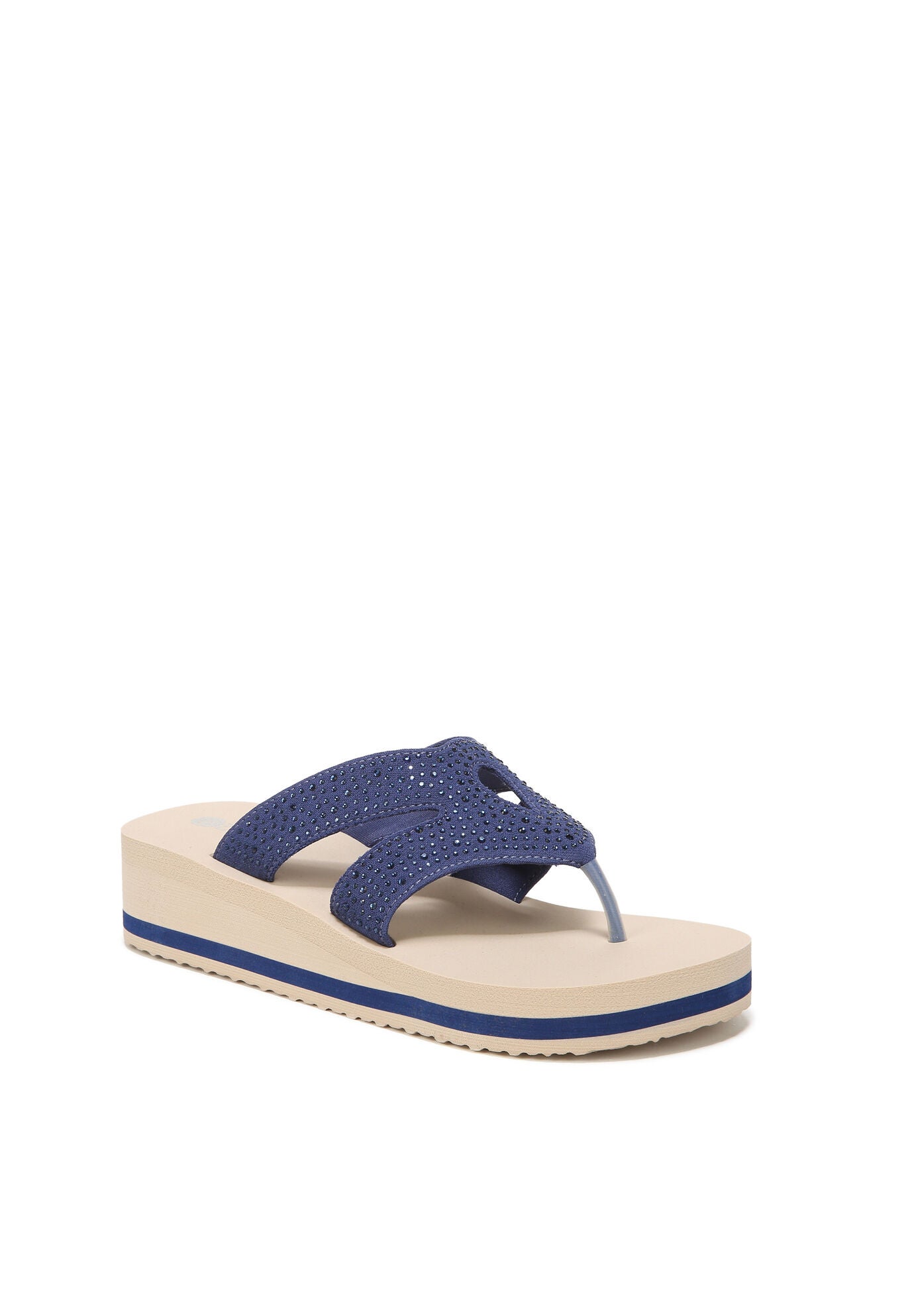 Rio Sandal with Rhinestones and Cutout Design, 4464419 | Woman Within