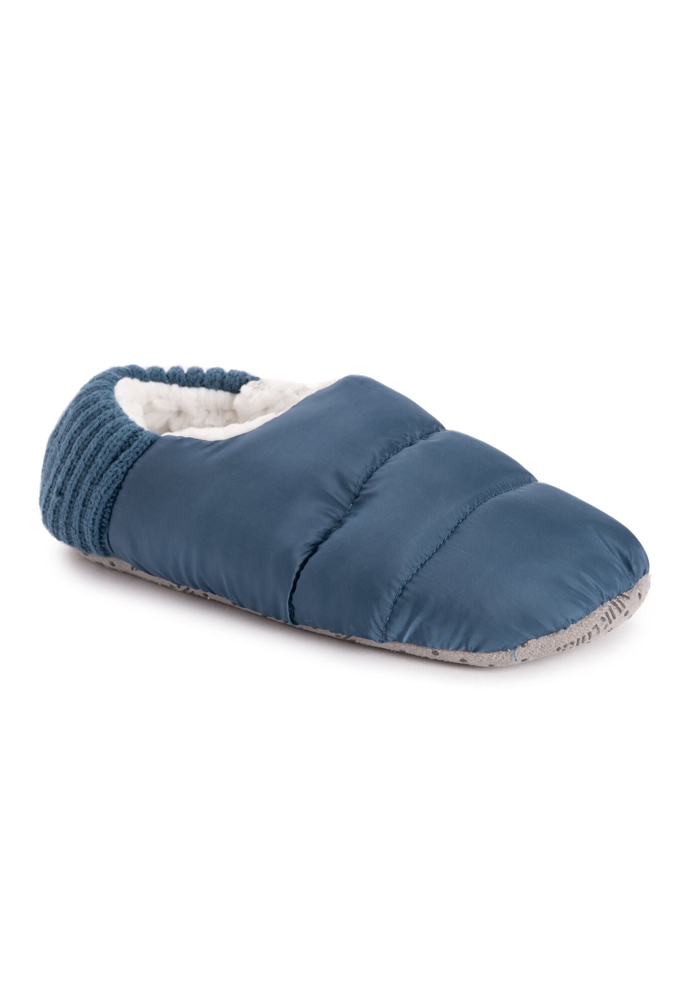 Cozy Quilted Bootie Slippers by MUK LUKS, Blue | Woman Within