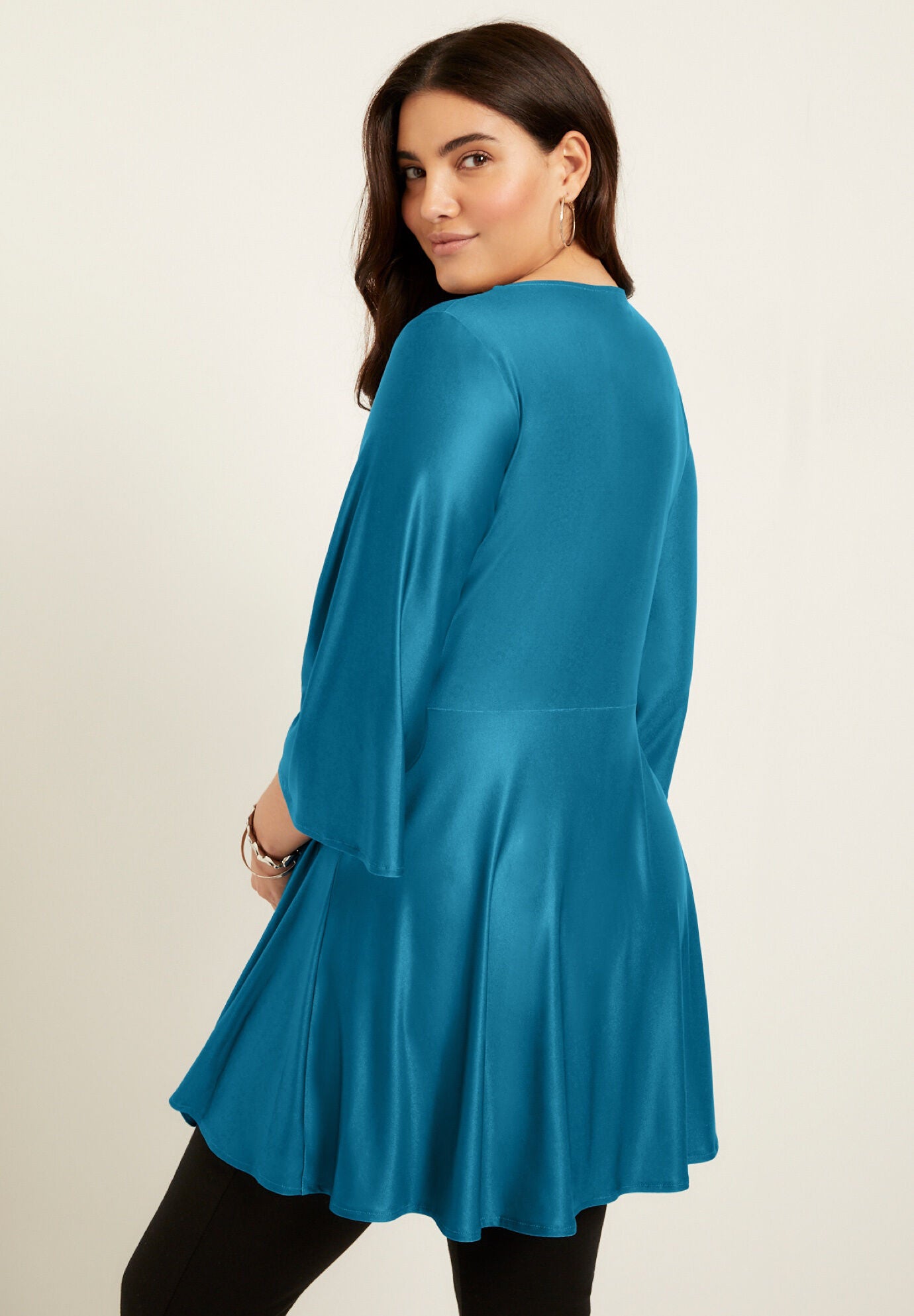 Empire Waist Tunic for Plus Size Women, Vivid Pink | Woman Within