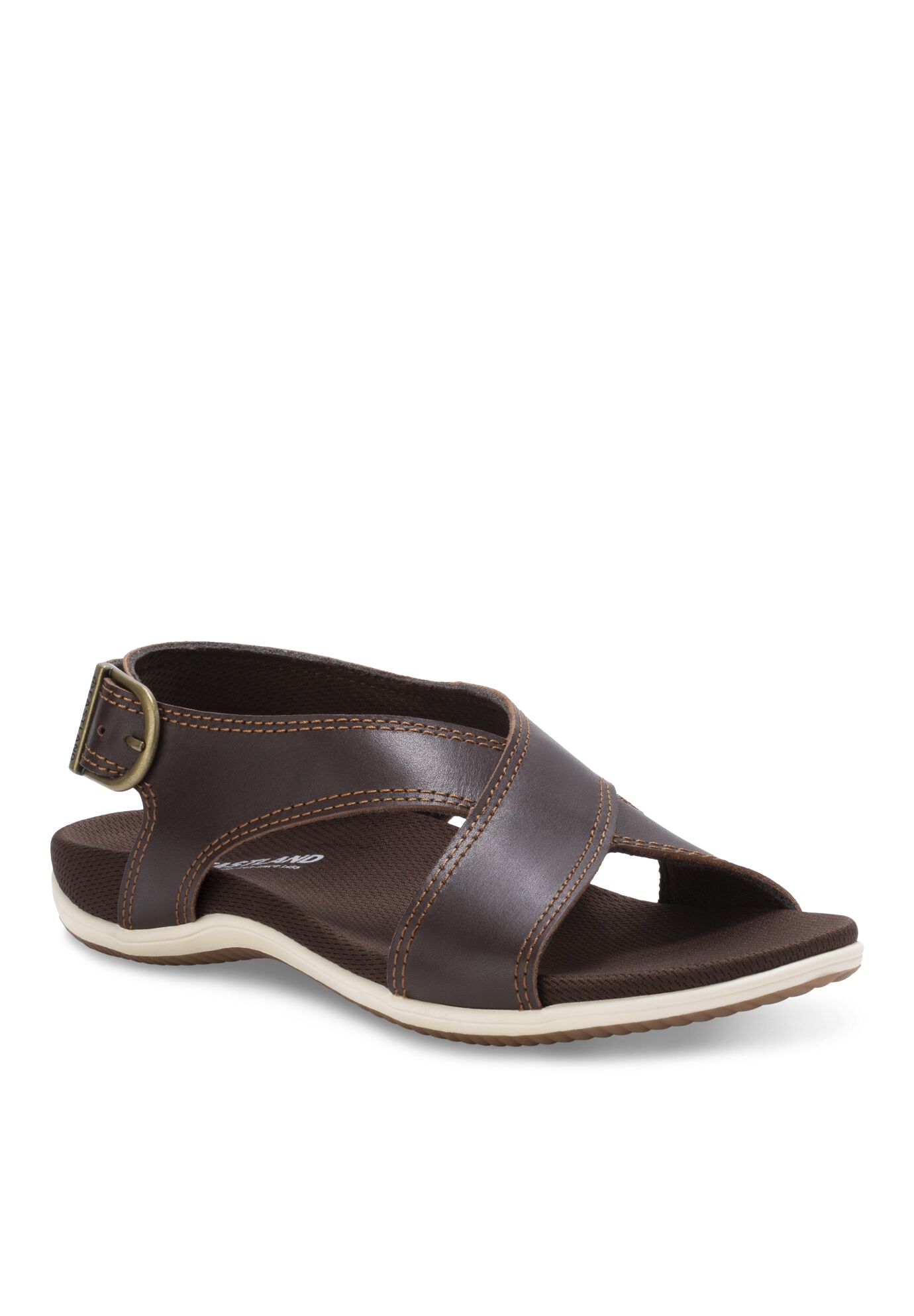 Coastal Sandal with Backstrap - Leather Upper, 4506404 | Woman Within