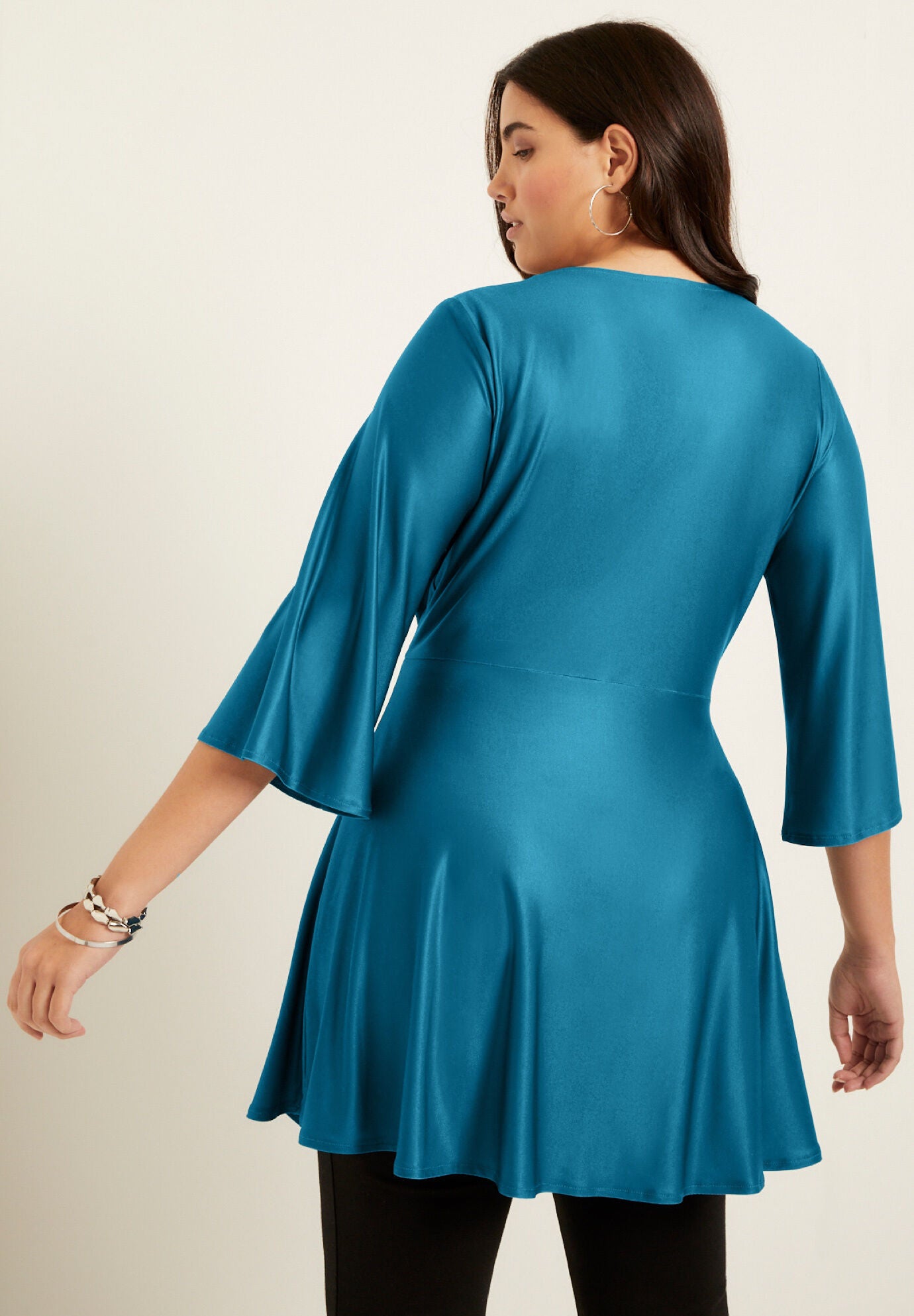 Empire Waist Tunic for Plus Size Women, Vivid Pink | Woman Within