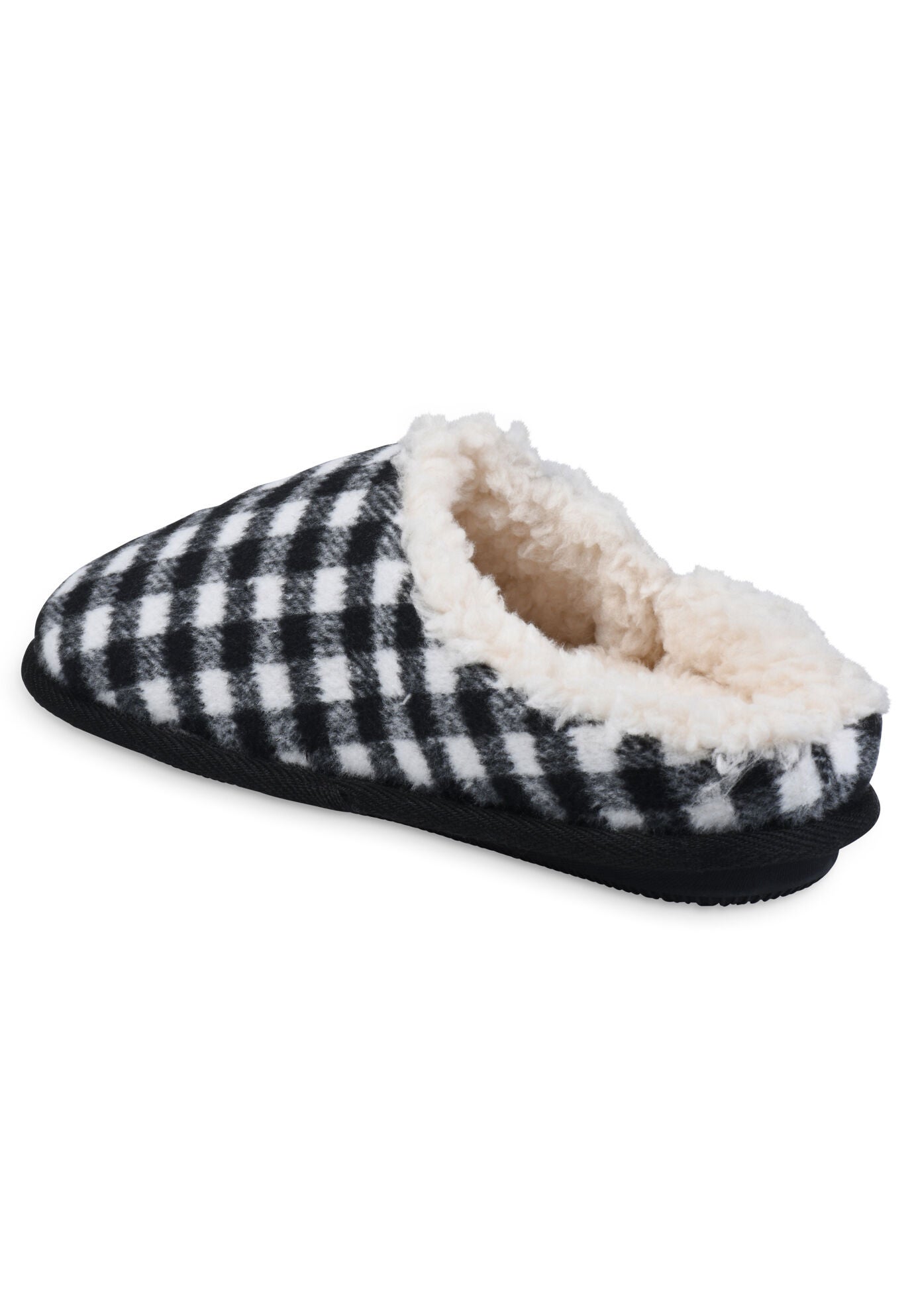 Buffalo Plaid Clog Slipper with Memory Foam, 4478310 | Woman Within