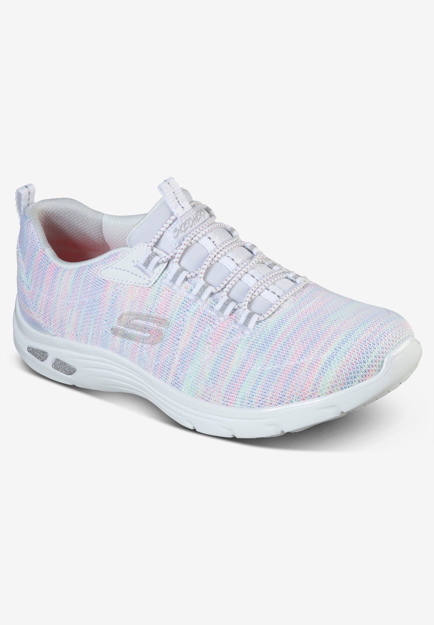 Skechers Empire Slip-On Sneaker with Air Foam, White | Woman Within