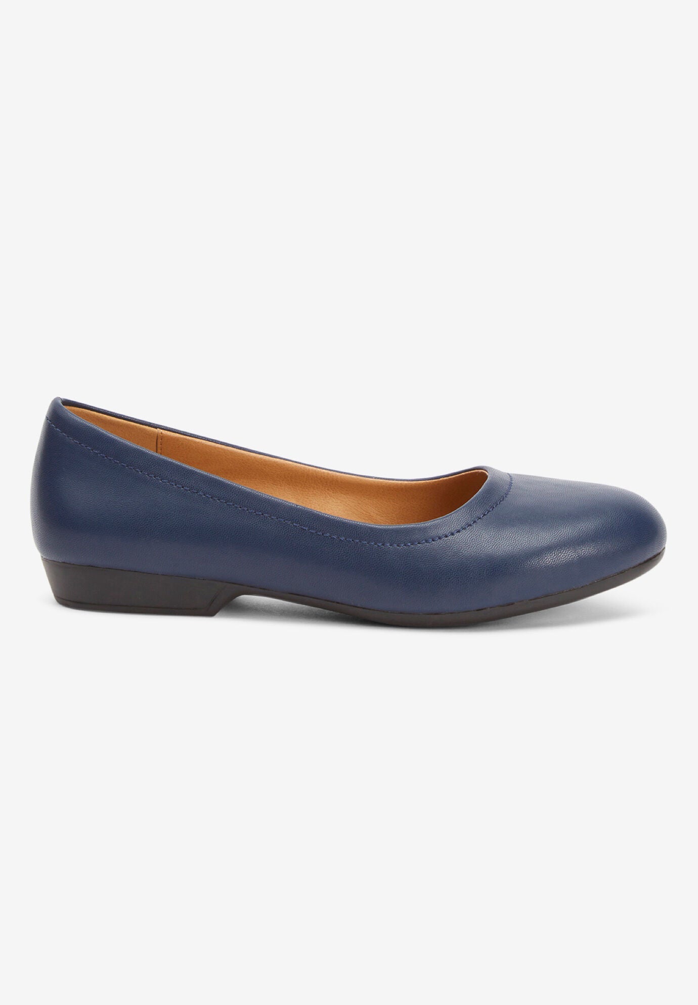 Feminine Jaiden Slip On Flats for Dresses, Black | Woman Within