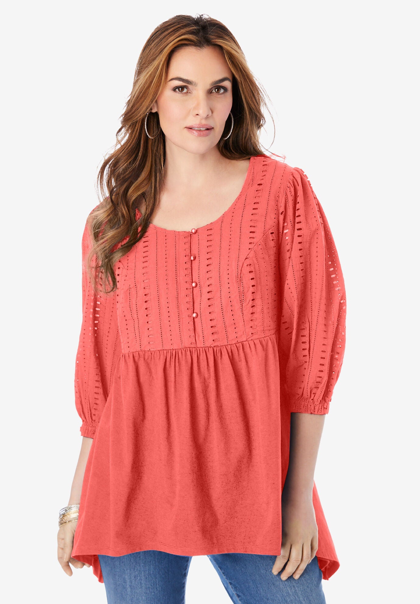 Eyelet Peasant Tunic | Woman Within