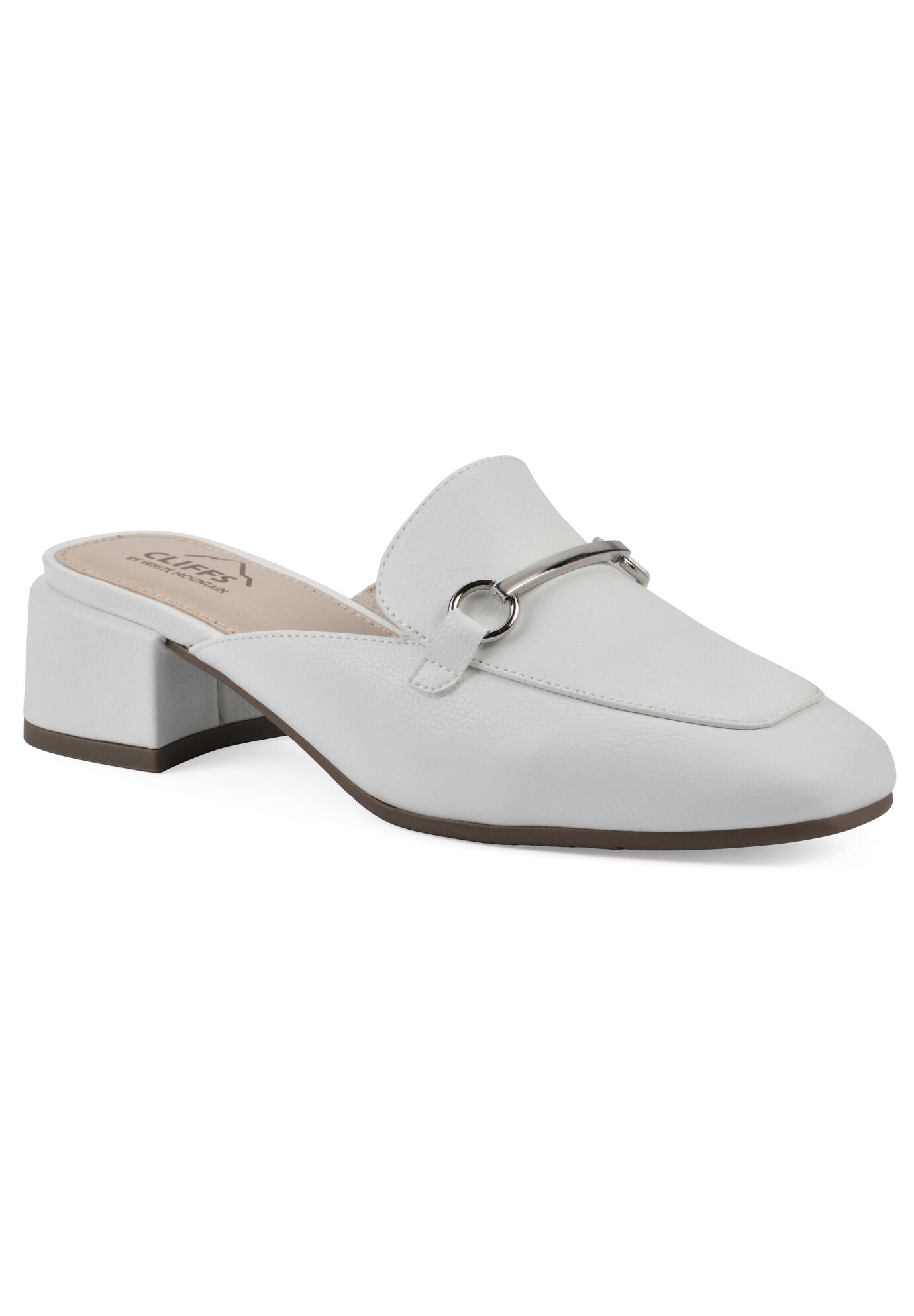 Quin Mule | Block Heel Slip-On Shoes, 4496576 | Woman Within
