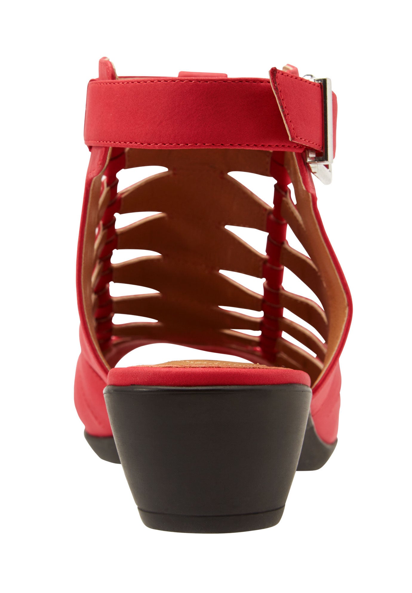 Kadie Shootie - Classic Casual Sandals, Hot Red | Woman Within