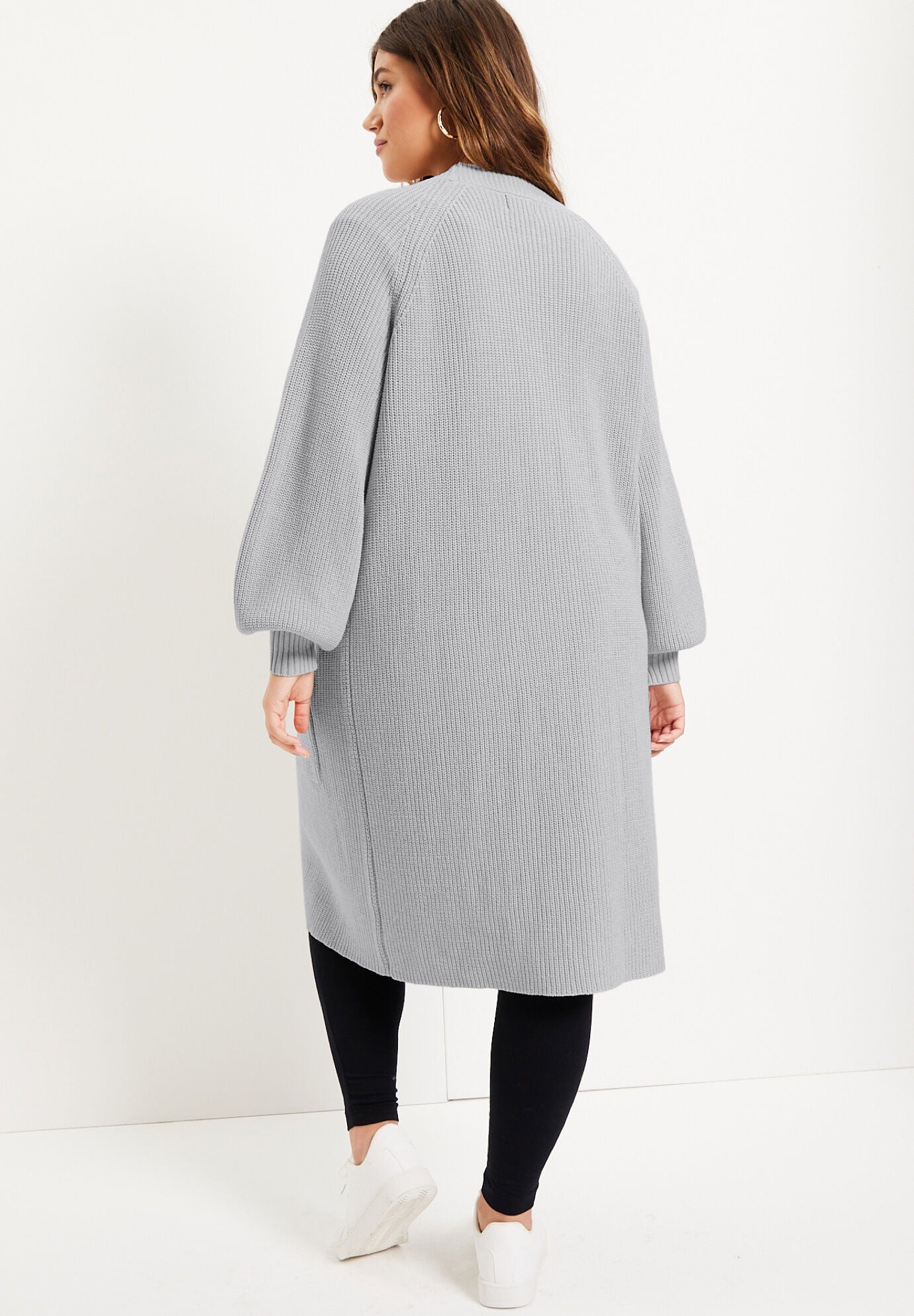 Open-Front Cardigan for Women, Black | Woman Within