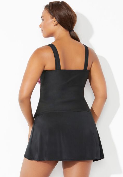 Chlorine Resistant Classic Tankini Set with Skirt | Pink Exploded ...