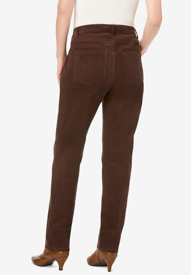 Stretch Corduroy Bootcut Jeans With Stretch Black Woman Within