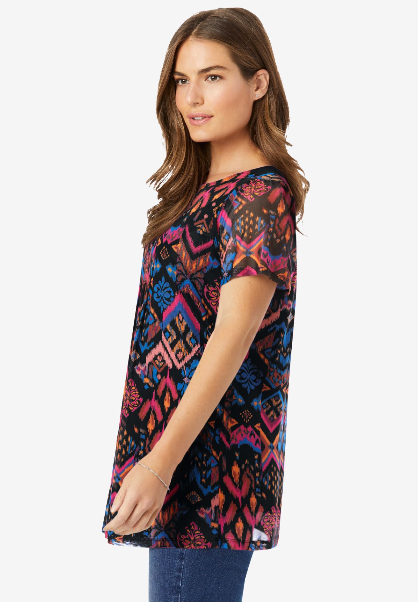 Miracle Mesh Overlay Tunic | Woman Within