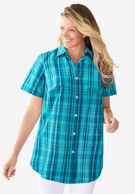 Perfect Short Sleeve Shirt | Woman Within