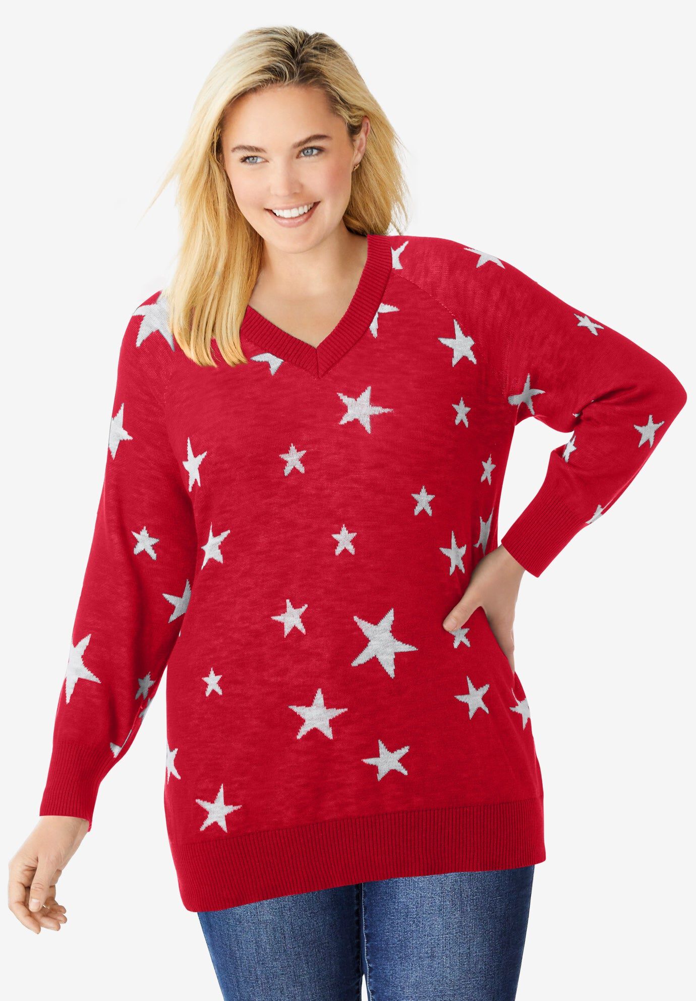 Cotton Lightweight Pullover | Woman Within