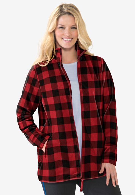 Zip-Front Microfleece Jacket | Woman Within