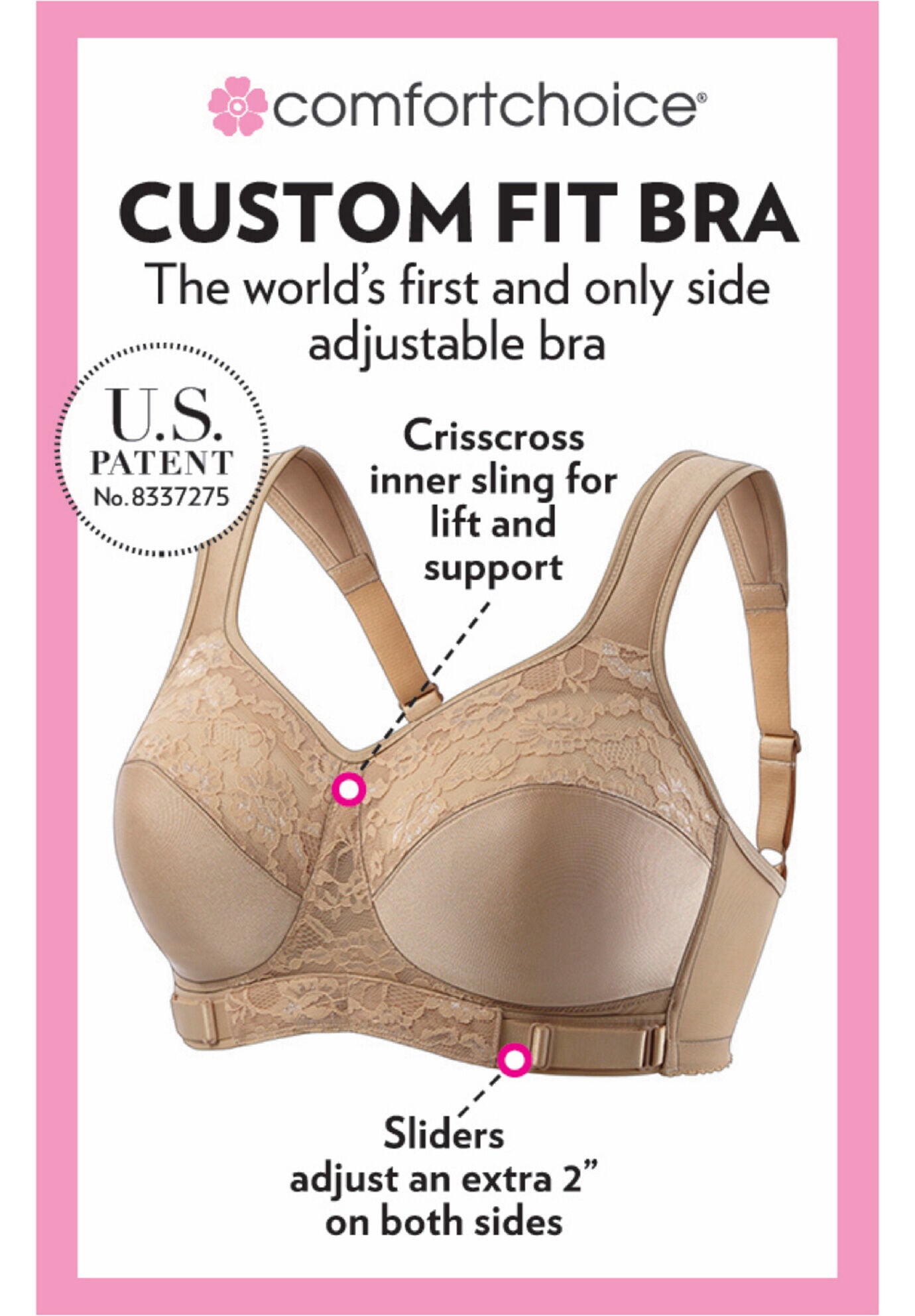 Exclusive Patented Custom Fit Wireless Bra | Woman Within