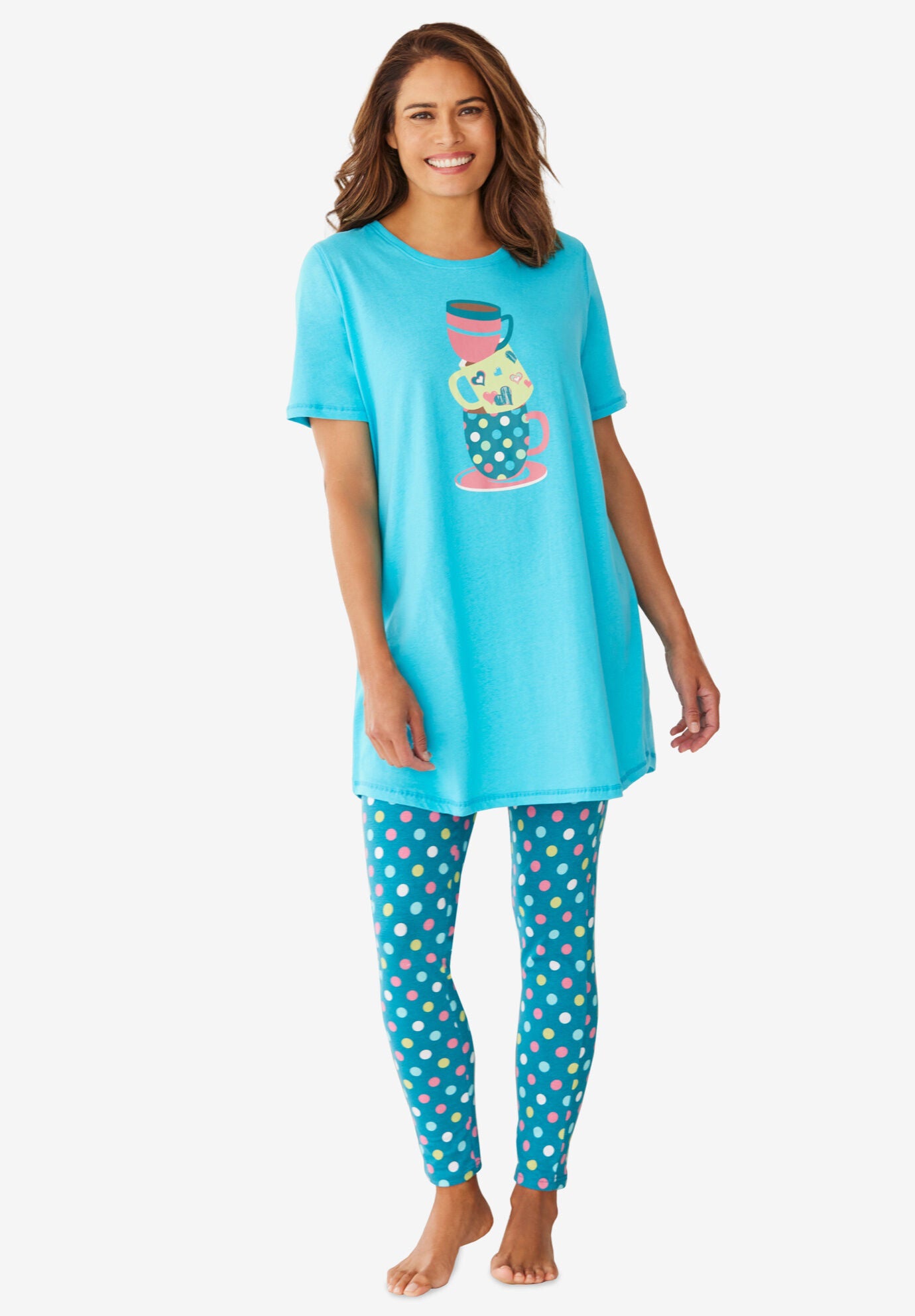 Graphic Tunic PJ Set | Woman Within