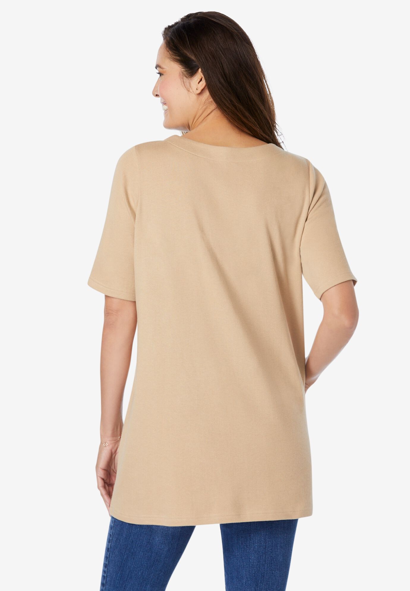 7-Day Embroidered Layered-Look Tunic | Woman Within