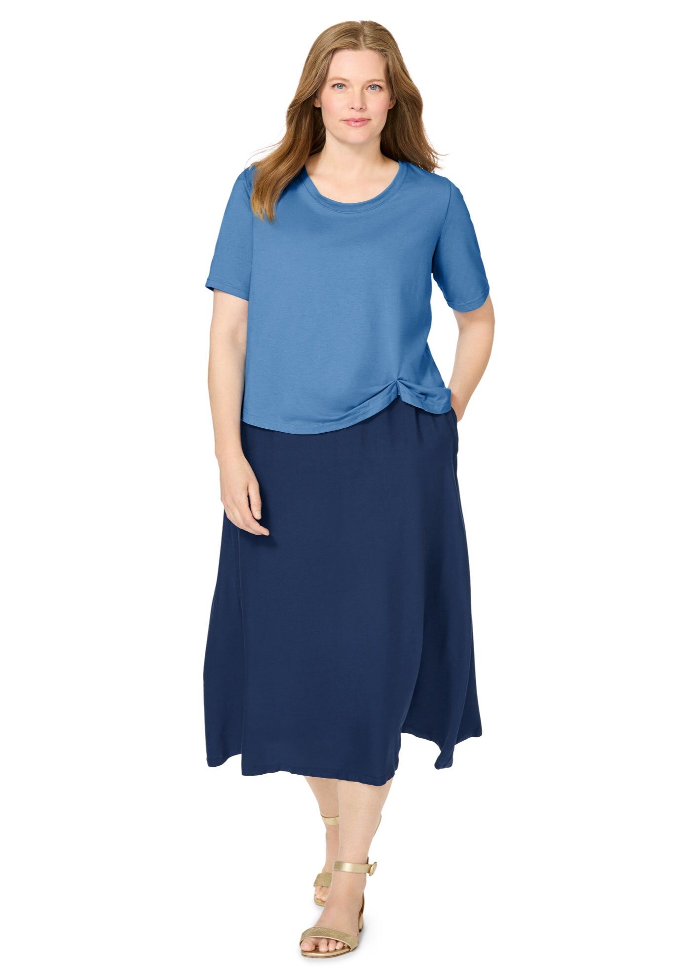 Two-fer Tee Dress | Woman Within