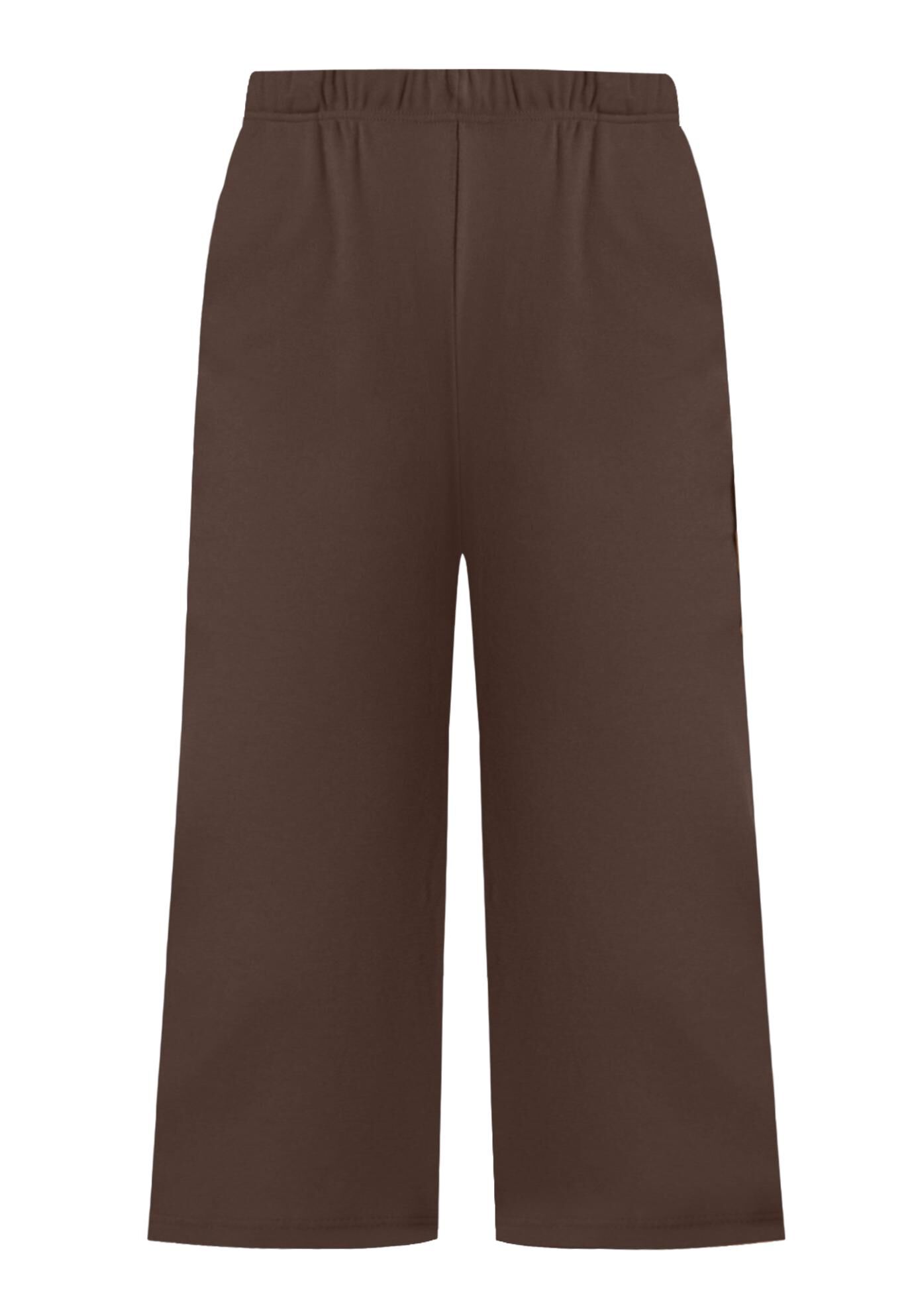 7-Day Knit Culotte - Elastic Waist Casual Pants, Black | Woman Within