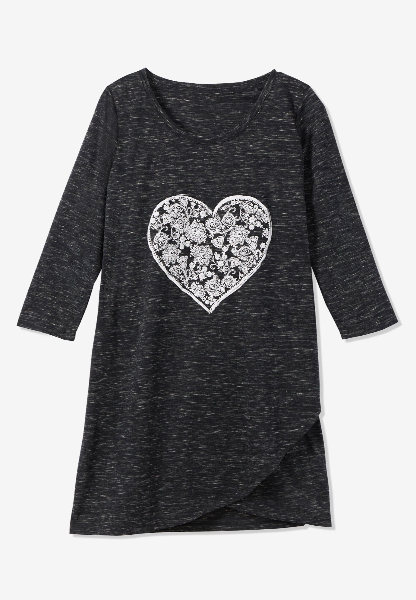 Marled Tulip Hem Layered Tunic | Woman Within