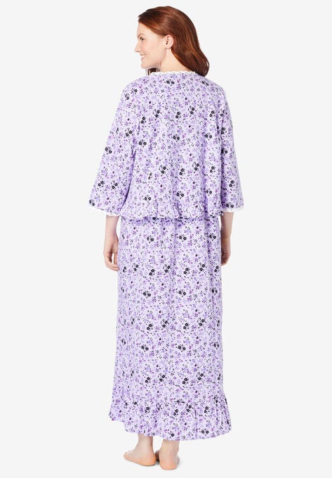 2-Piece Nightgown and Bed Jacket Set | Woman Within