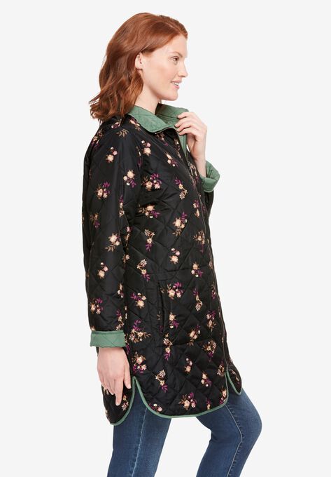 Reversible Quilted Barn Jacket | Woman Within