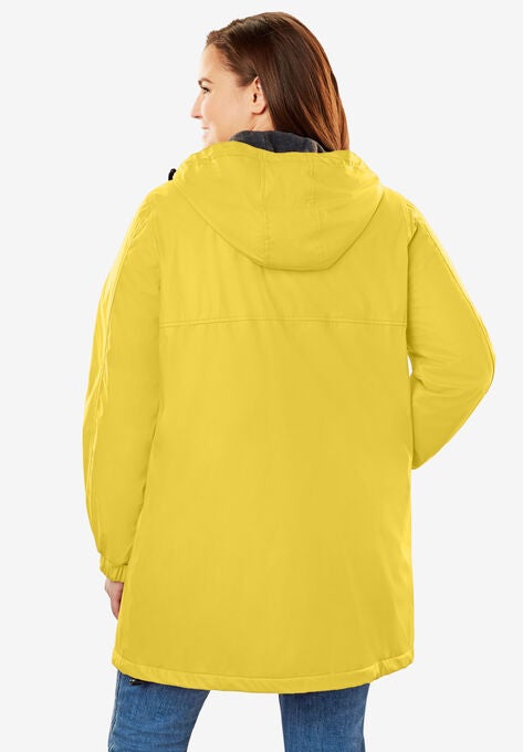 Hooded Slicker Raincoat | Woman Within