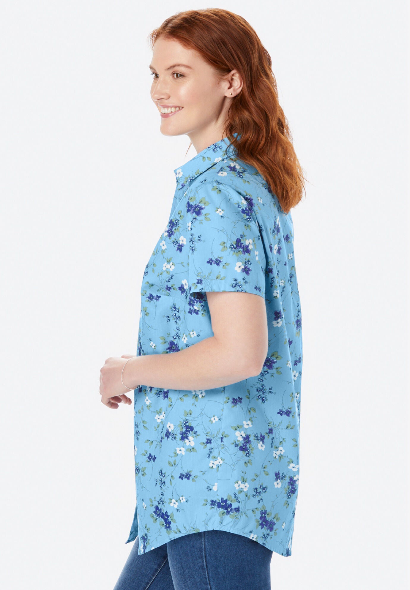 Perfect Short Sleeve Shirt | Woman Within