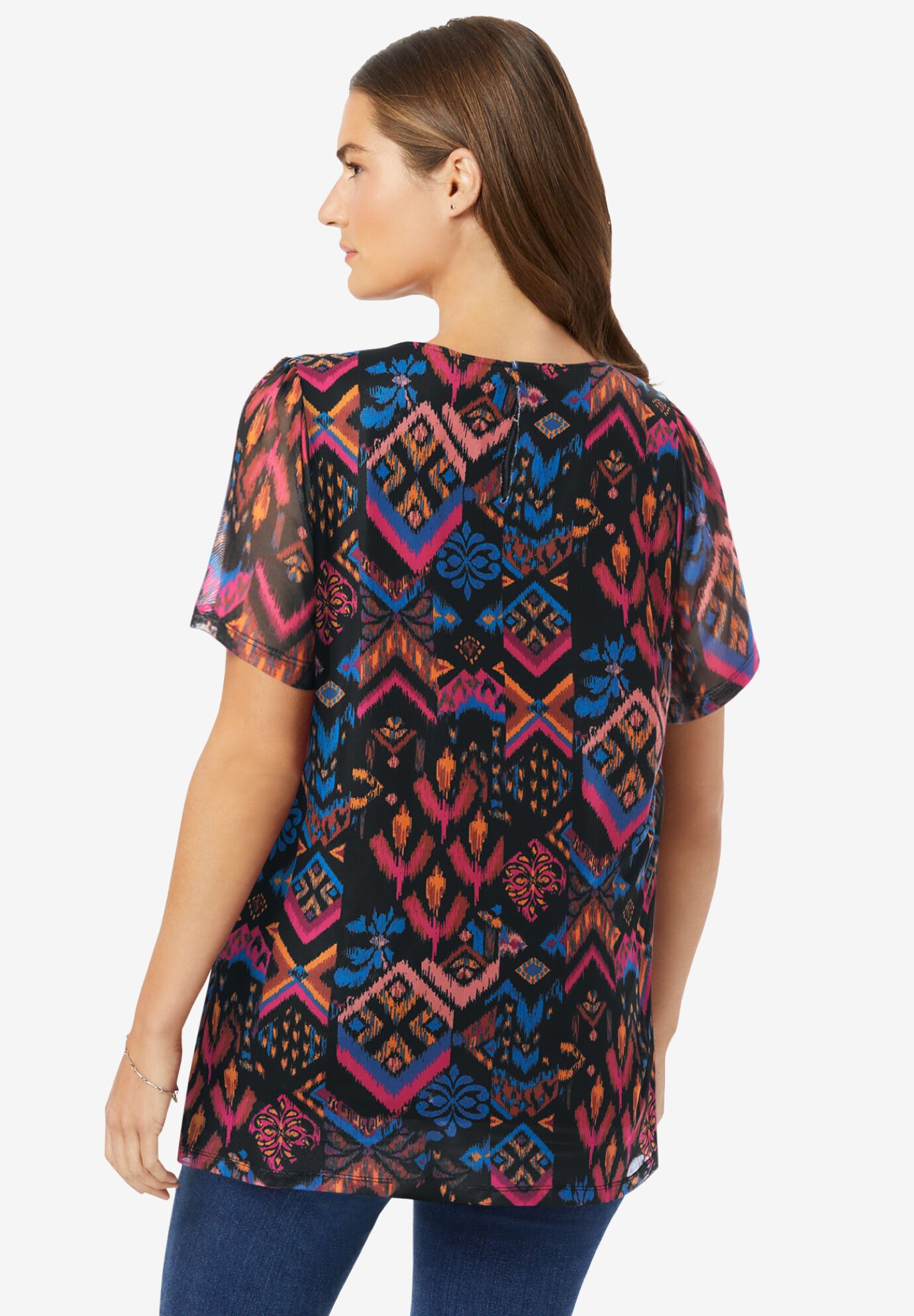 Miracle Mesh Overlay Tunic | Woman Within