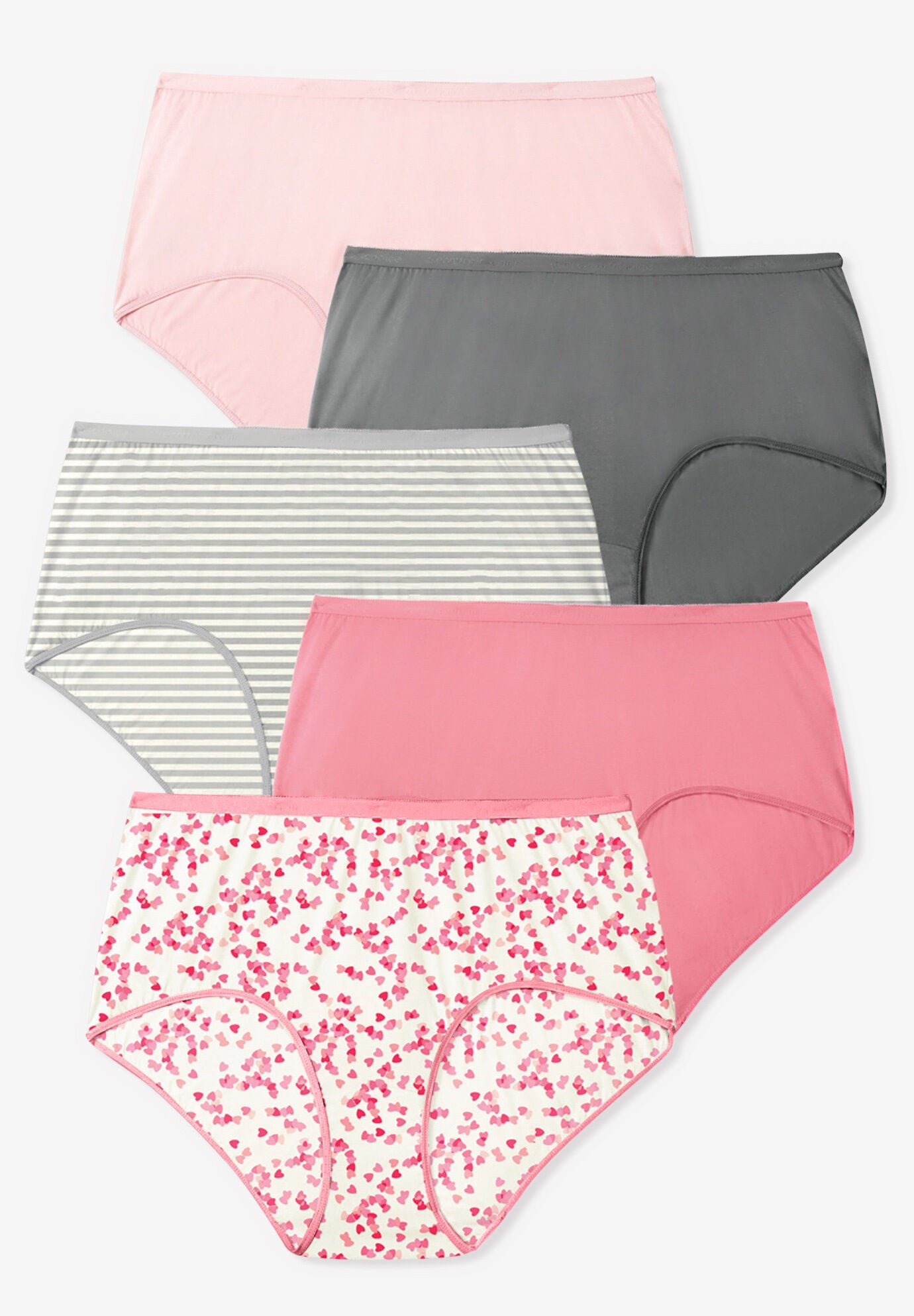 Cotton Brief 5 Pack Woman Within