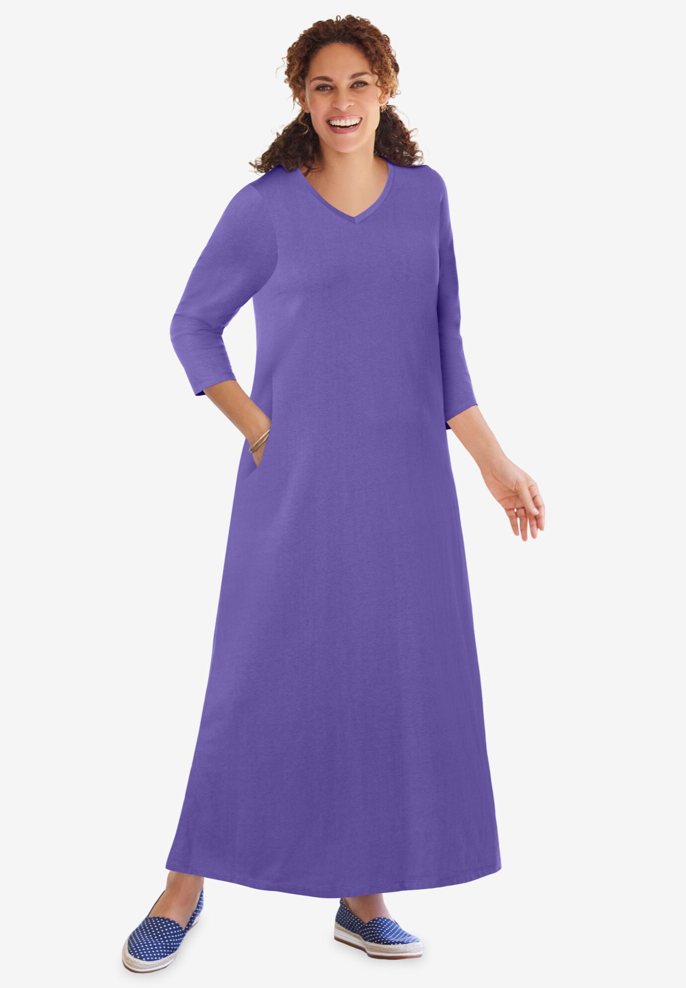 Women's Comfy & Casual Plus Size Maxi Dresses | Woman Within