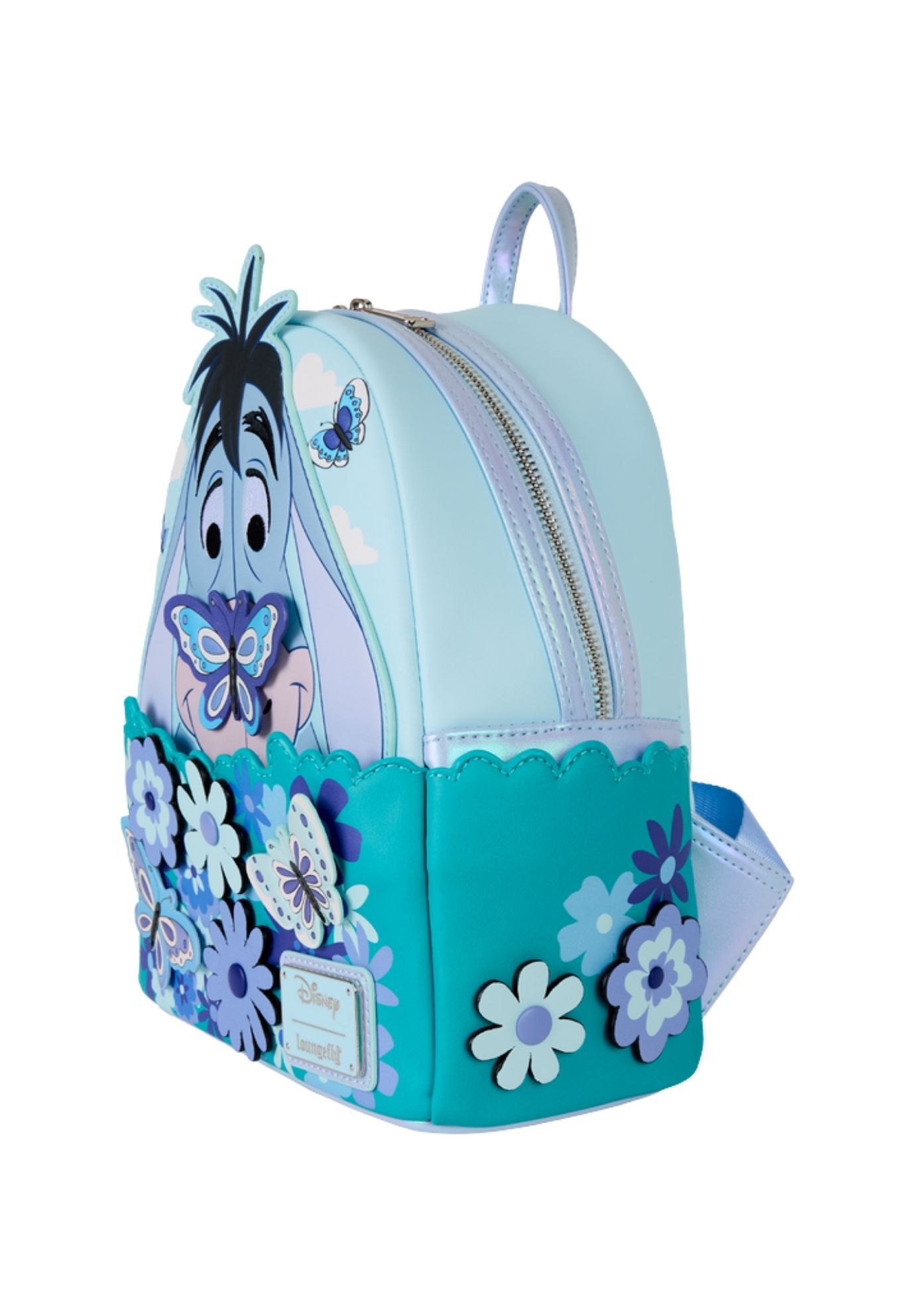 Loungefly x Disney Winnie The Pooh Eeyore Cosplay Mini Backpack Flowers ...