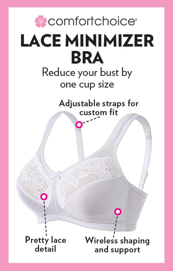 Minimizer Bra And Matching 5 Pack Panty Set Woman Within