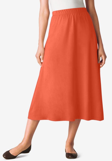 7-Day Knit A-Line Skirt | Woman Within