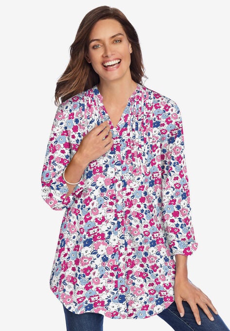 Perfect Pintuck Tunic | Woman Within