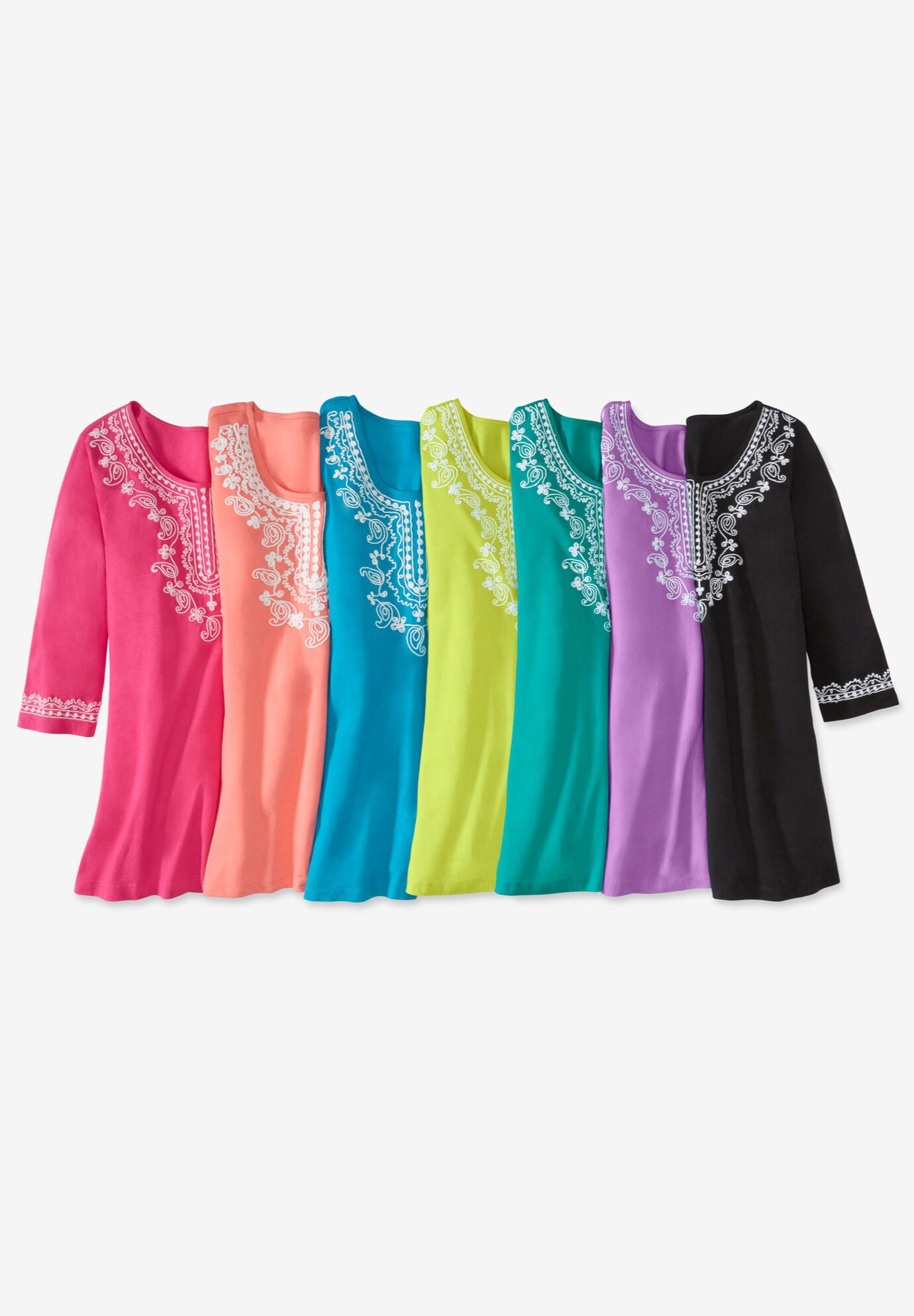 Embroidered Knit Tunic | Woman Within